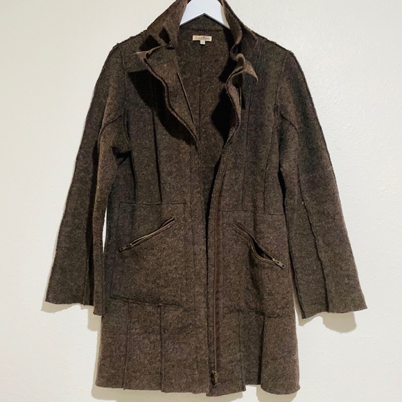 Dick & Jayne | Jackets & Coats | Dick Jayne 0 Wool Coat Exposed Seams ...